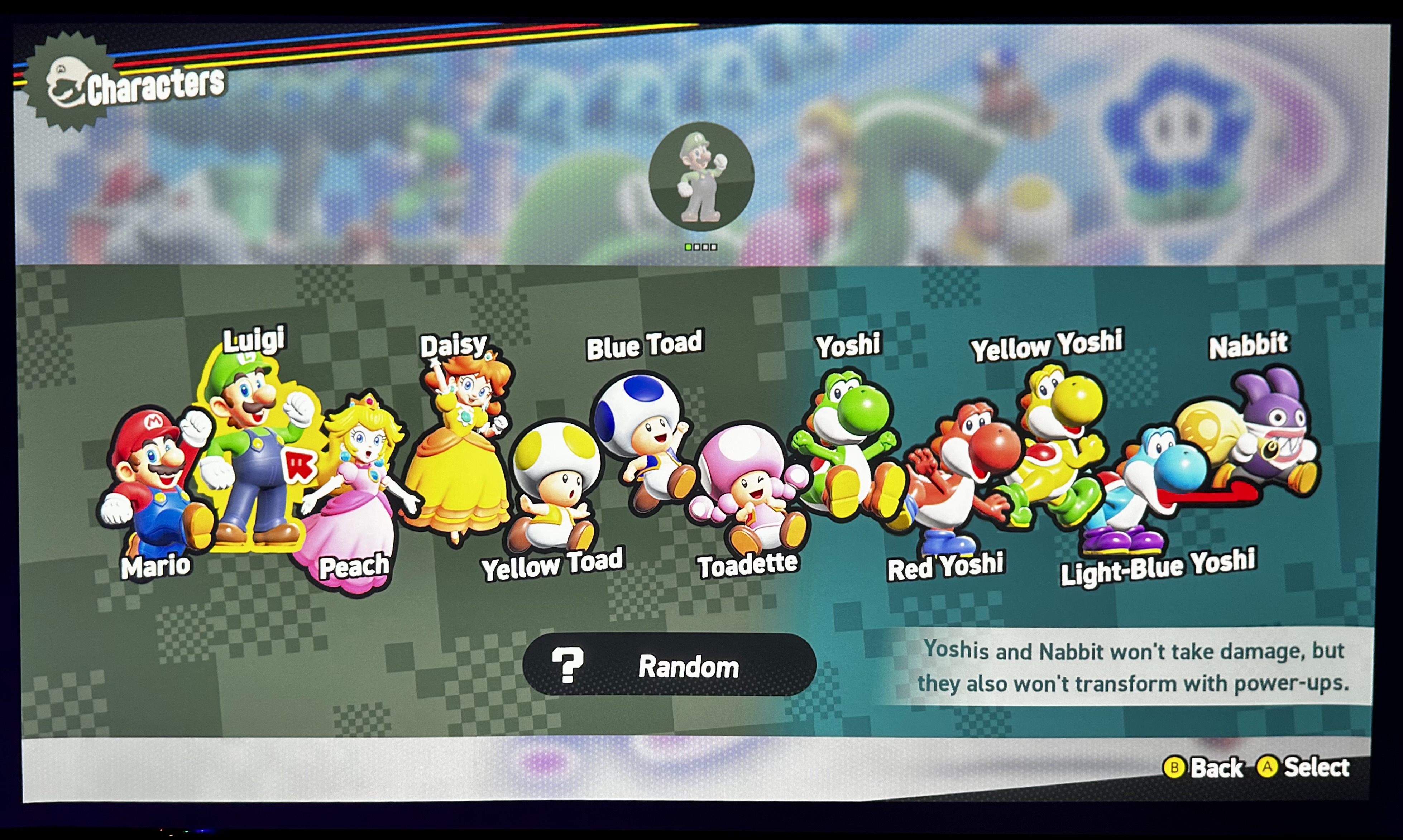 Power-Up in Super Mario Bros. Wonder on a X300G BenQ Gaming Projector ...