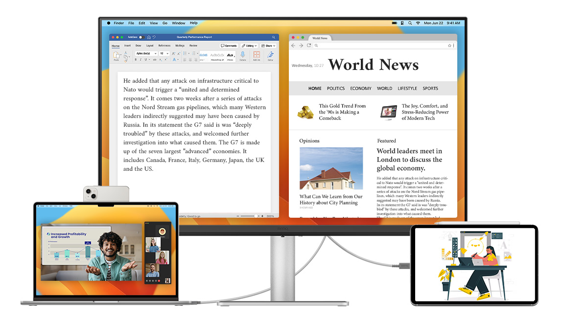 Apple Continuity: Boost Productivity with External Monitors | BenQ US