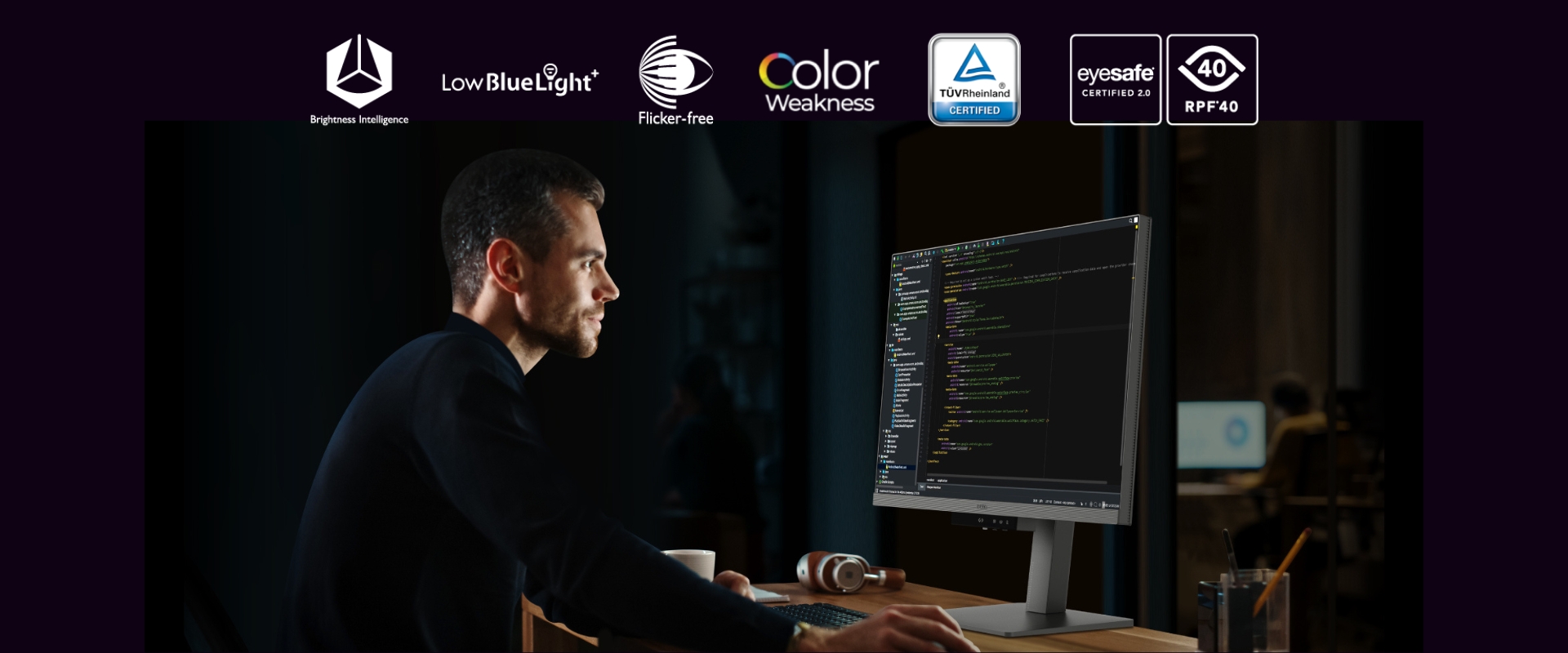 Best Monitor for Eye Strain Reduction While Programming | BenQ US
