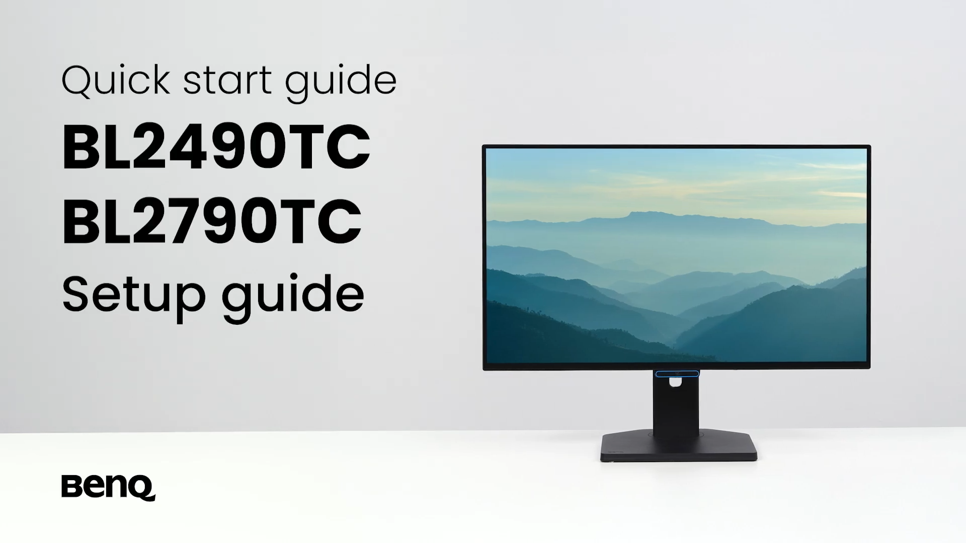 BL2490TC | Quick Start Guide | BenQ US