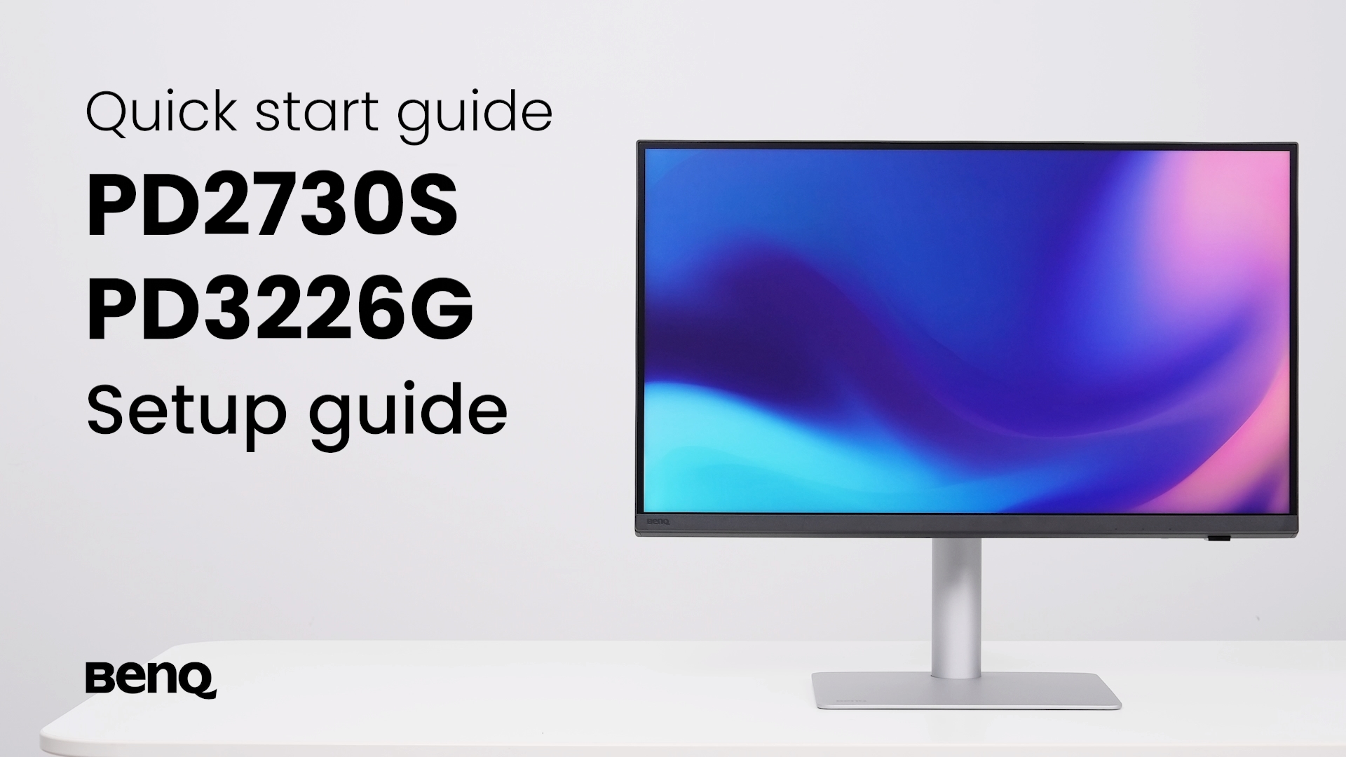 PD2730S | Quick Start Guide | BenQ US