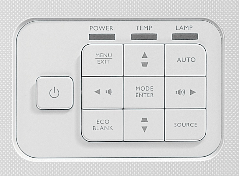 BenQ projector keypad design is very user and ergonomics friendly