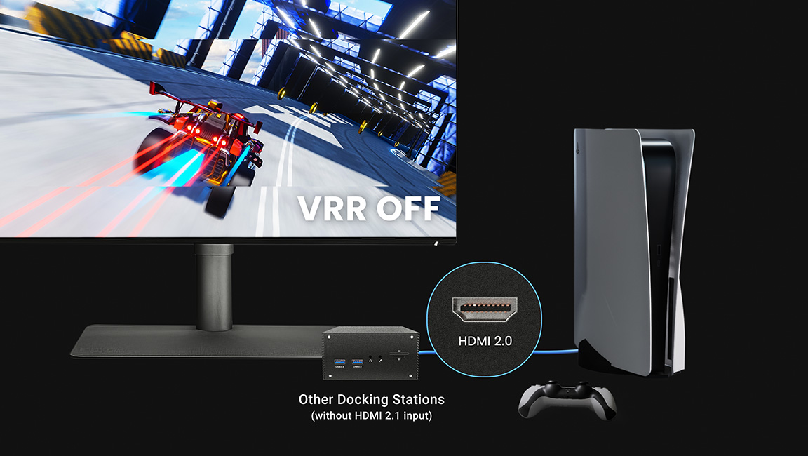 Dock that works with VRR, Freesync and Gsync for Gaming | BenQ US
