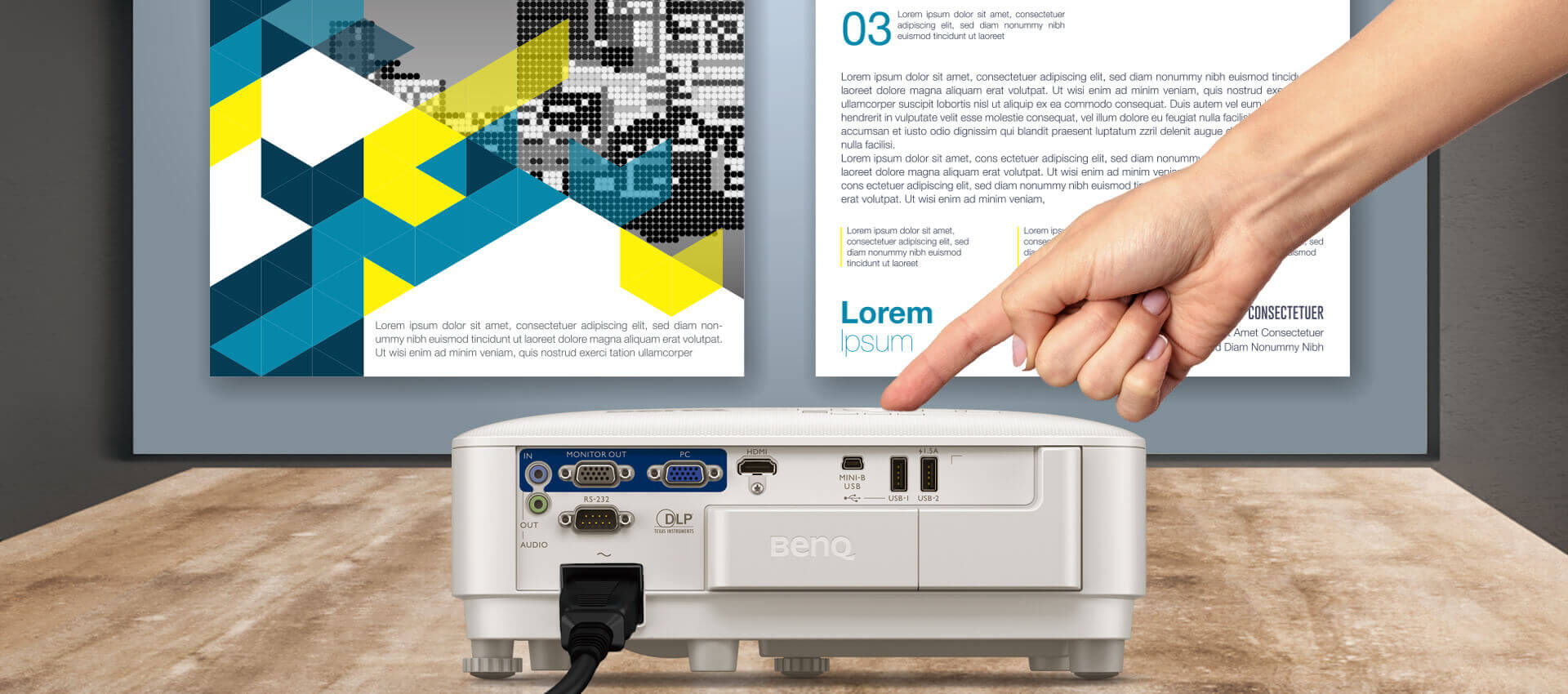 EH600 無線智慧商用投影機, 3500流明, 1080p | BenQ