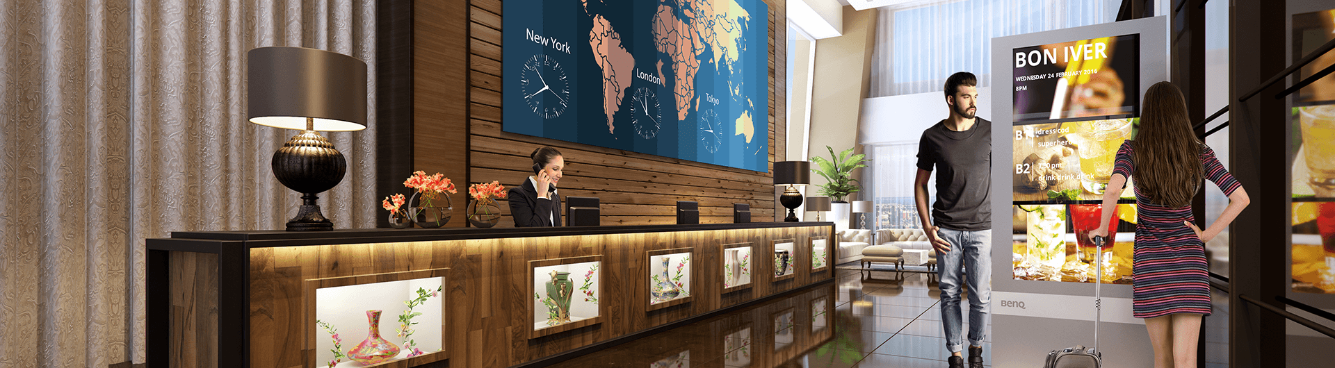 Hotel - Lobby|BenQ Display Solution