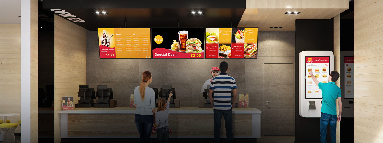 Restaurante de comida rápida | BenQ Business Latinoamérica