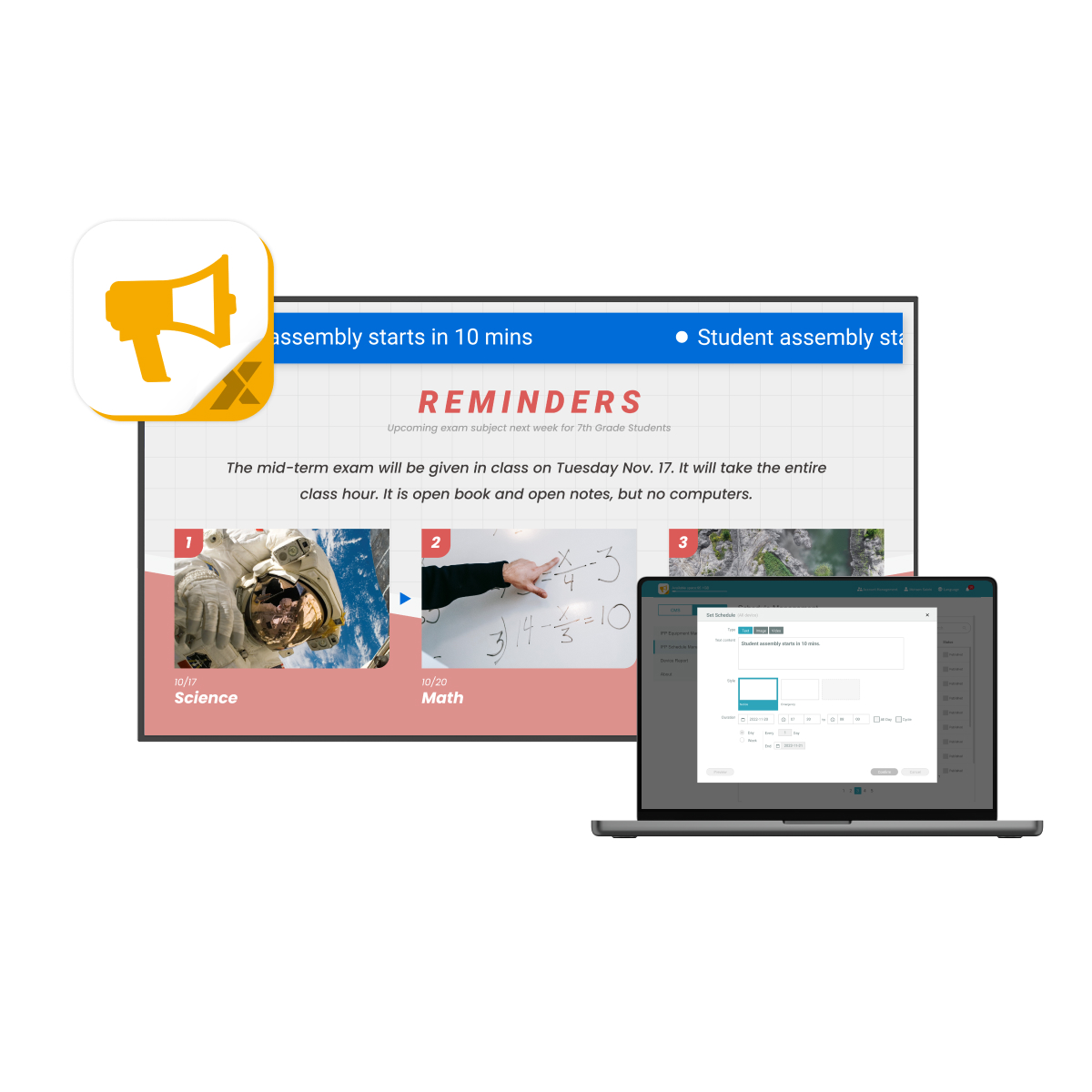 Announcement System | X-Sign Broadcast | BenQ Education US