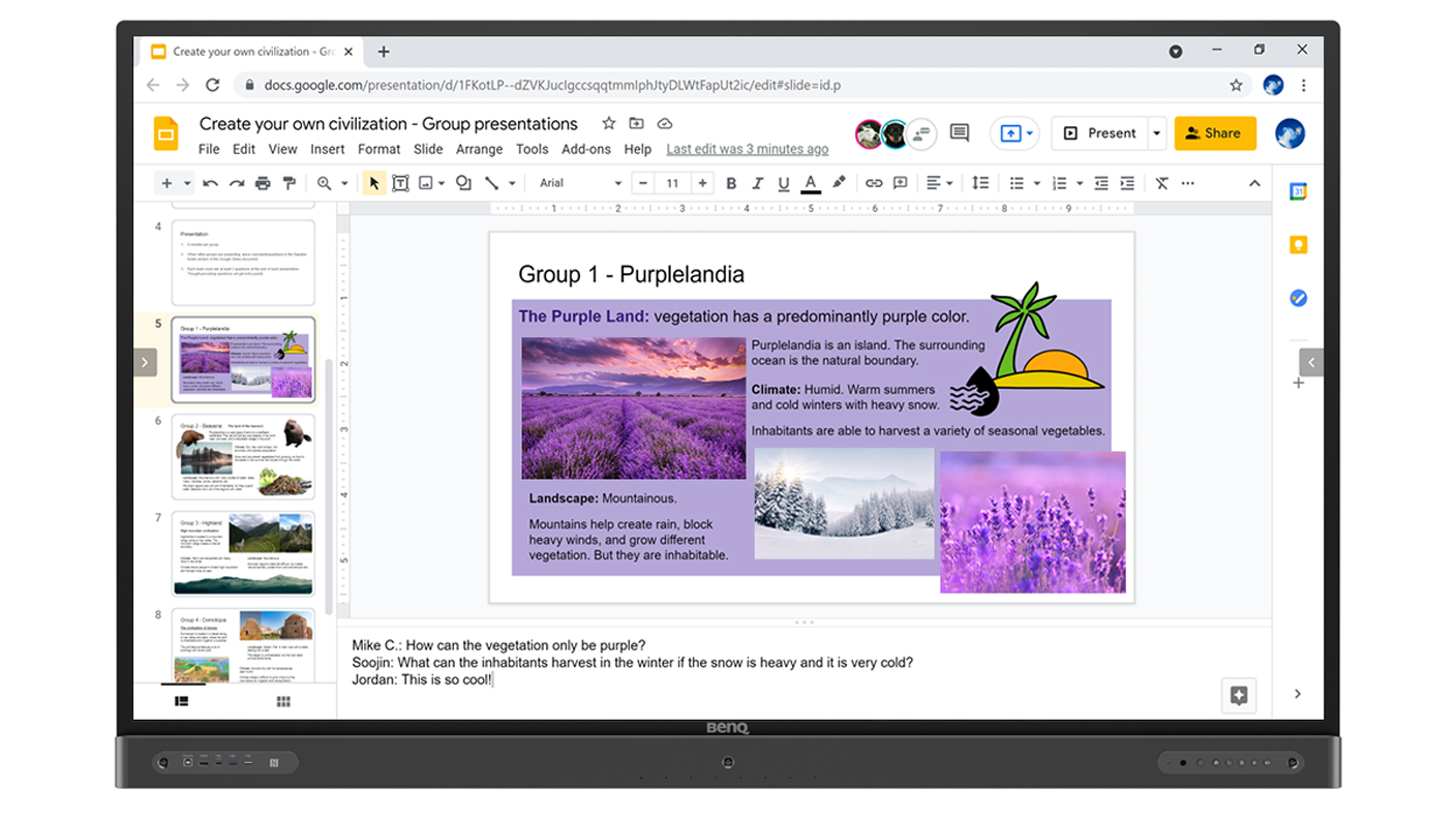 K-12 Activities with Google Slides on BenQ Education Displays | BenQ ...