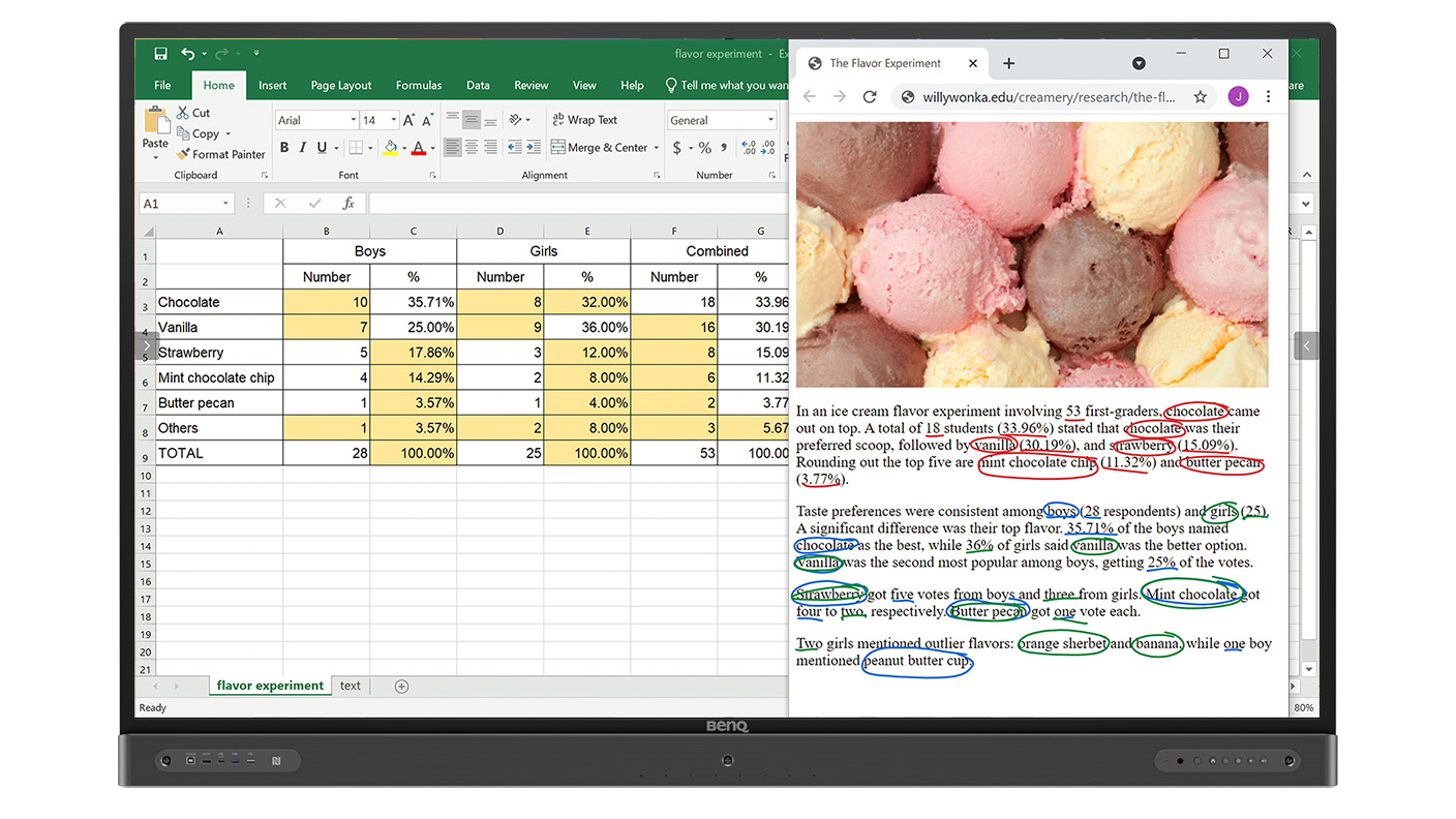K-12 Activities with Microsoft Excel on BenQ Education Displays | BenQ ...