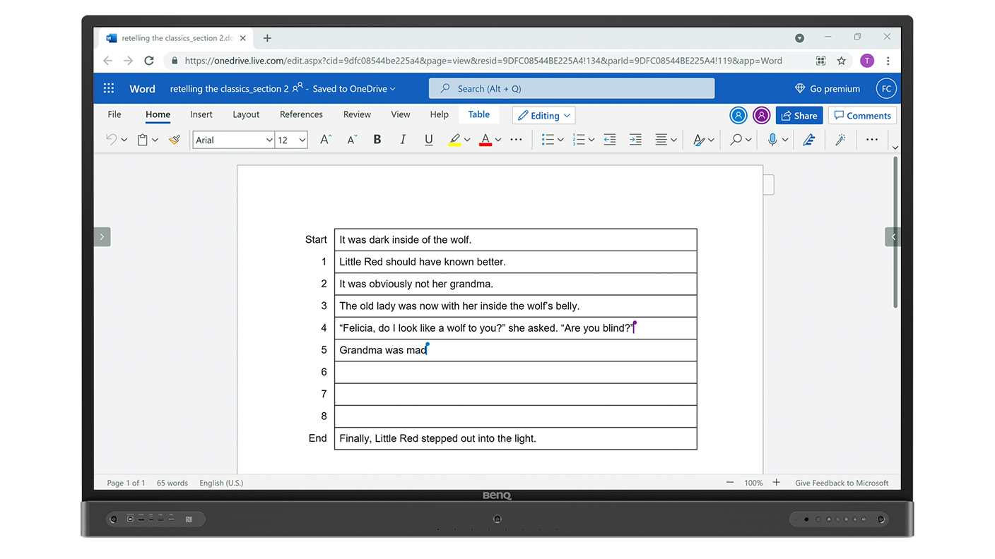 K-12 Activities with Microsoft Word on BenQ Boards | BenQ Education India
