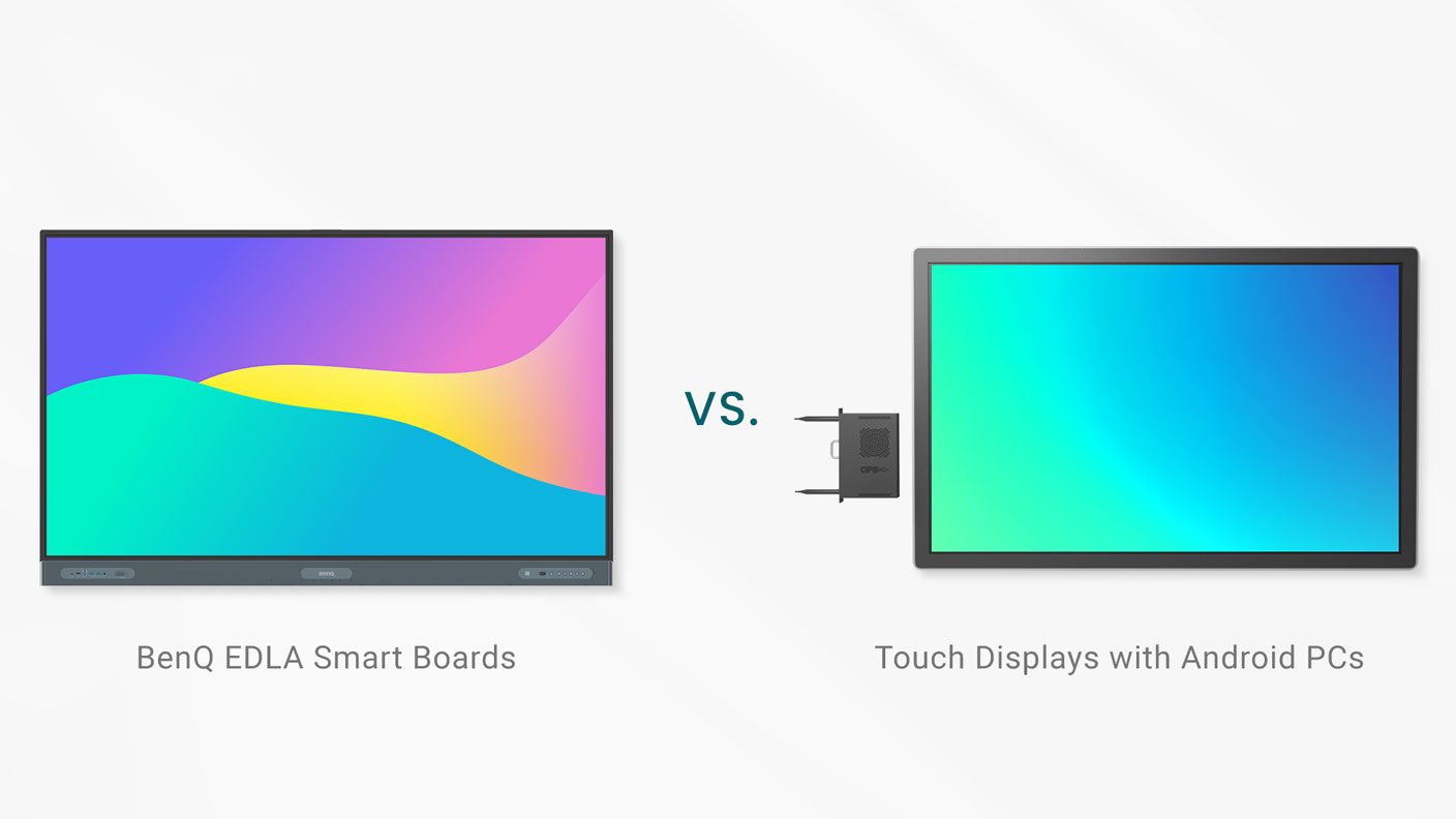 BenQ EDLA Smart Boards vs. pantallas táctiles con PCs Android | BenQ Education Mexico