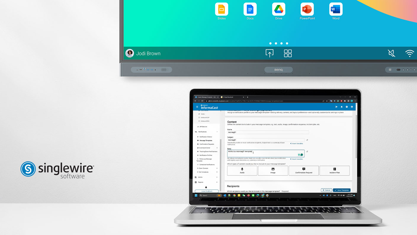BenQ Partners with Singlewire to Enhance School Safety | BenQ Education US